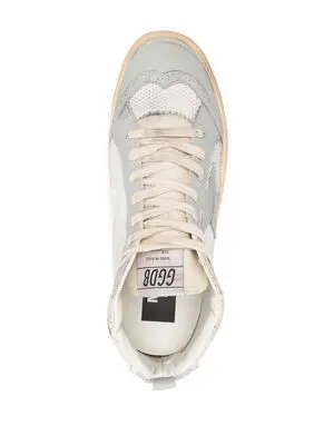 GOLDEN GOOSE Mid Star Lace-up Sneakers - White