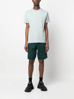 Stone Island Compass-patch Cargo Shorts - Green