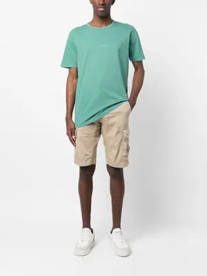 C.P. COMPANY Lens-detail Cotton Cargo Shorts - Neutrals