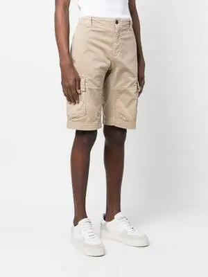 C.P. COMPANY Lens-detail Cotton Cargo Shorts - Neutrals