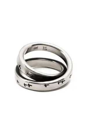 Werkstatt:München Bird Flight Stacked-ring - Silver