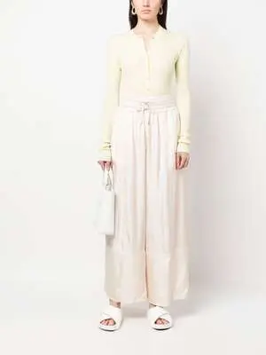 JIL SANDER Pressed-crease Palazzo Pants - Neutrals