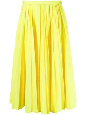 Philosophy Di Lorenzo Serafini Pleated Midi Skirt - Yellow