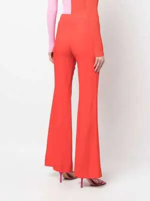 Moschino Pressed-crease Flare Trousers