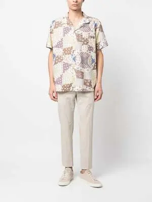 PT TORINO Tapered Tailored Trousers - Neutrals