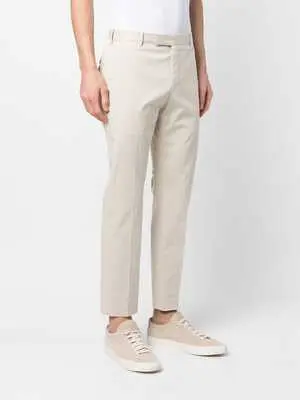 PT TORINO Tapered Tailored Trousers - Neutrals