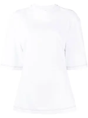 Jacquemus Contrasting-stitch Cotton T-shirt