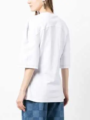 Jacquemus Contrasting-stitch Cotton T-shirt