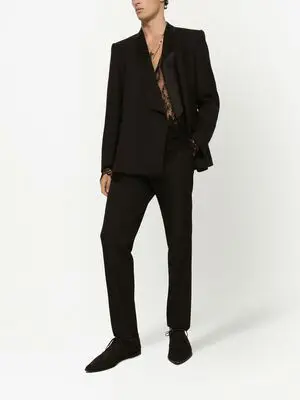 Dolce & Gabbana Stretch-wool Tuxedo Trousers