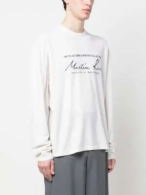 Martine Rose Logo-print Crewneck Sweatshirt