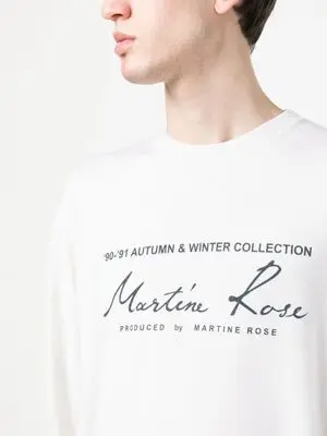 Martine Rose Logo-print Crewneck Sweatshirt