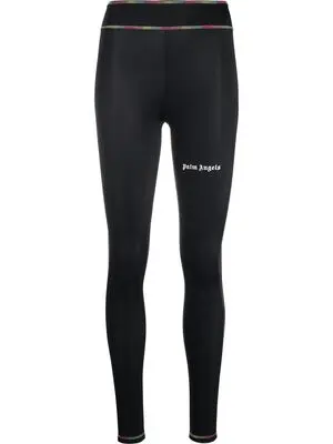 Palm Angels Miami Rainbow-stitch Leggings