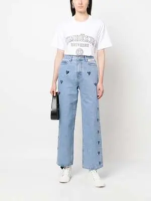 KIMHEKIM Heart-print Flared Jeans