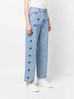 KIMHEKIM Heart-print Flared Jeans
