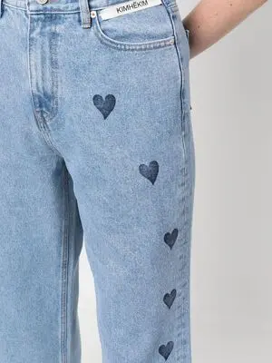 KIMHEKIM Heart-print Flared Jeans