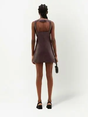 COURREGES Re-edition Vinyl Mini Dress - Red
