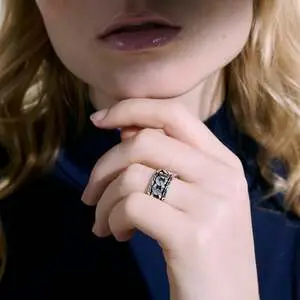 John Hardy Curb Chain Band Ring