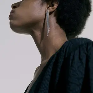 John Hardy Carved Chain Tassel Drop Earrings