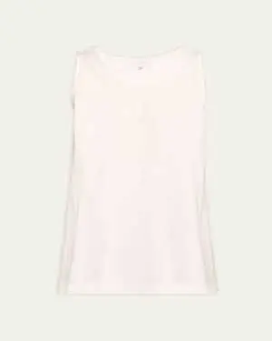 Eskandar A-line Long Shell Top - White