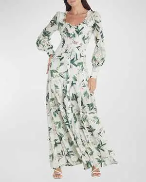 chinese dress ladies LUNA LONG SLEEVE MAXI DRESS – Significant Other main image 0