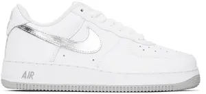 Nike Nike White 'Color Of The Month' Air Force 1 Low Sneakers - White/metallic Silve