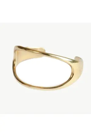 SOKO Open Oval Statement Cuff Bracelet - Gold
