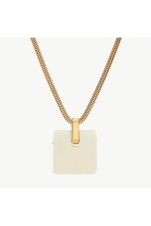 SOKO Jenga Pendant Necklace - Gold