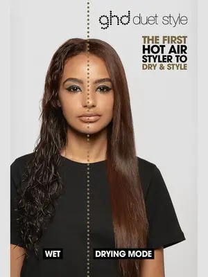 GHD Duet Style 2-in-1 Hot Air Styler - Black