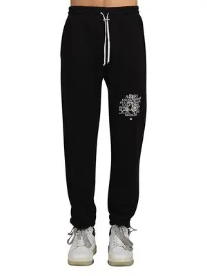 Amiri Men's Precious Memories Logo Sweatpants - Black  - Black