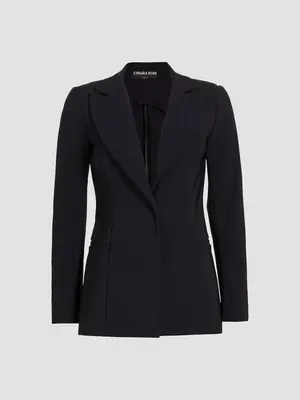 Chiara Boni La Petite Robe Alex Jersey Single-button Blazer - Black