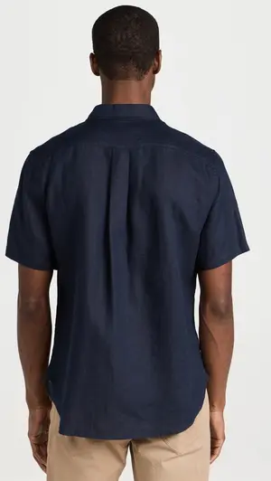 Vince Linen Short Sleeve Shirt