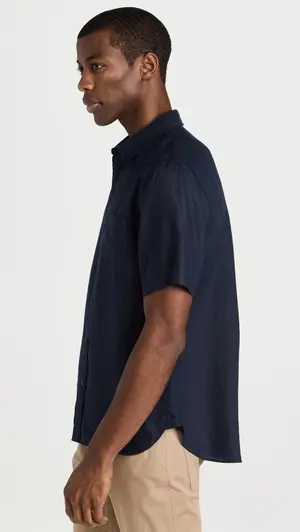 Vince Linen Short Sleeve Shirt