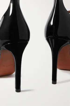Alaïa 90 Patent-leather Mary Jane Pumps