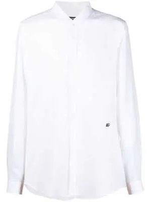 Dolce & Gabbana Logo-plaque Linen Shirt