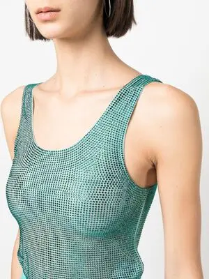 Giuseppe Di Morabito Rhinestone-embellished Tank Top - Blue