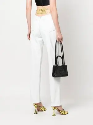 Gcds Logo-embellished Straight Leg Jeans