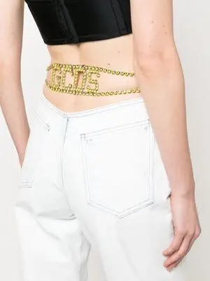 Gcds Logo-embellished Straight Leg Jeans