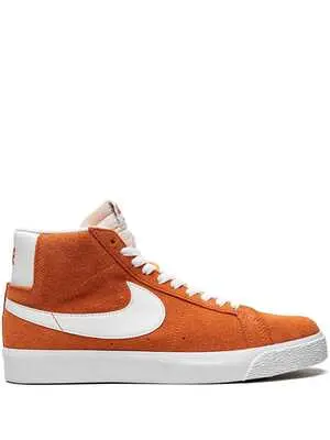 Nike Sb Zoom Blazer Mid High-top Sneakers - Orange