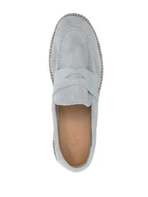 Eleventy Suede Penny Espadrilles