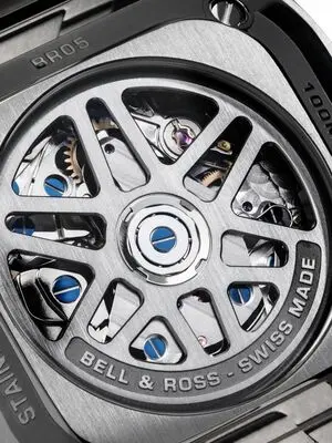 BELL & ROSS 42mm Chronograph Watch - Blue