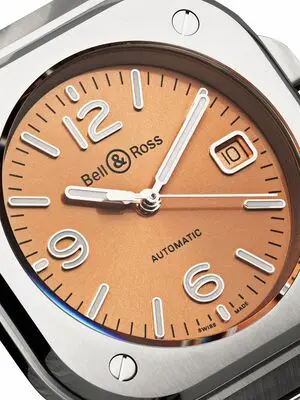 BELL & ROSS 40mm Automatic Bracelet Watch - Brown