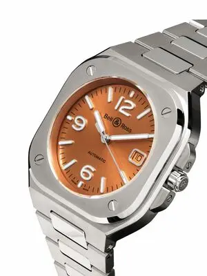 BELL & ROSS 40mm Automatic Bracelet Watch - Brown
