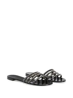 GIUSEPPE ZANOTTI Iride Crystal-embellished Sandals - Black