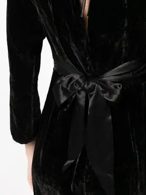 Rixo Velvet Long-sleeve Jumpsuit
