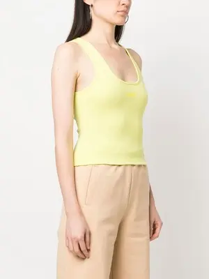 Gcds Logo-print Tank Top - Green