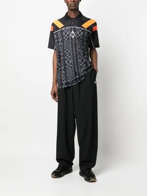 COUNTY OF MILAN Marcelo Burlon Feather Pleated Trousers