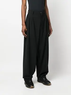 COUNTY OF MILAN Marcelo Burlon Feather Pleated Trousers
