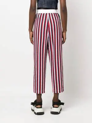 Moschino Striped Drawstring Trousers