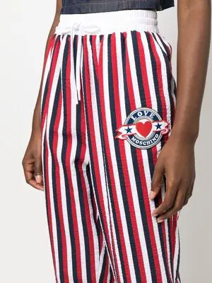 Moschino Striped Drawstring Trousers