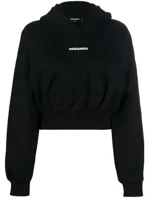Dsquared2 Logo-print Hoodie With Attached Cap